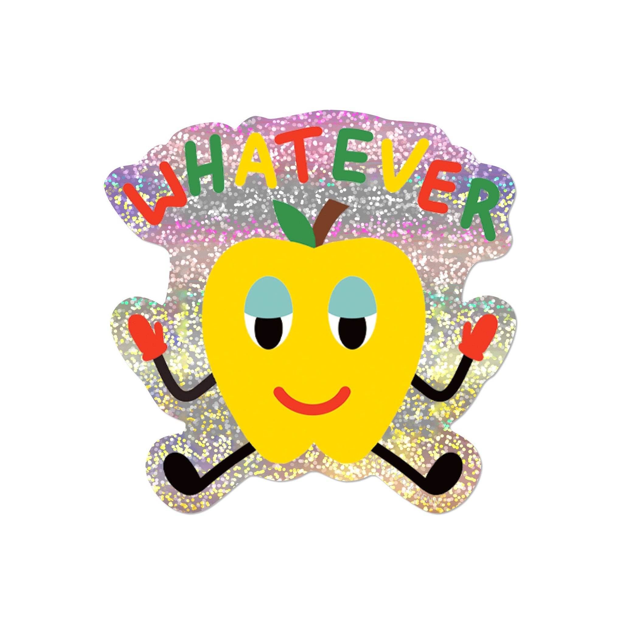 "Whatever Apple" Sticker – More Than Words