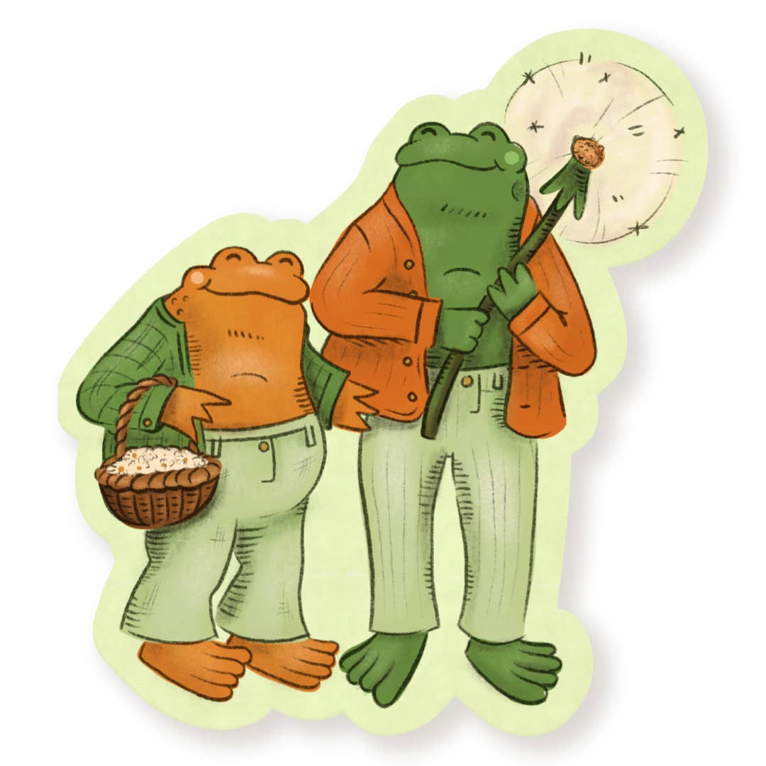 "Frog and Toad" Vinyl Sticker – More Than Words