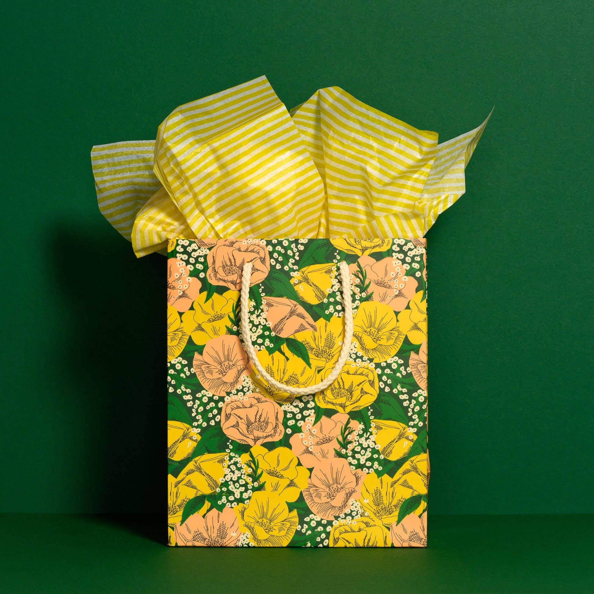 Yellow Stripe Tissue Paper – More Than Words