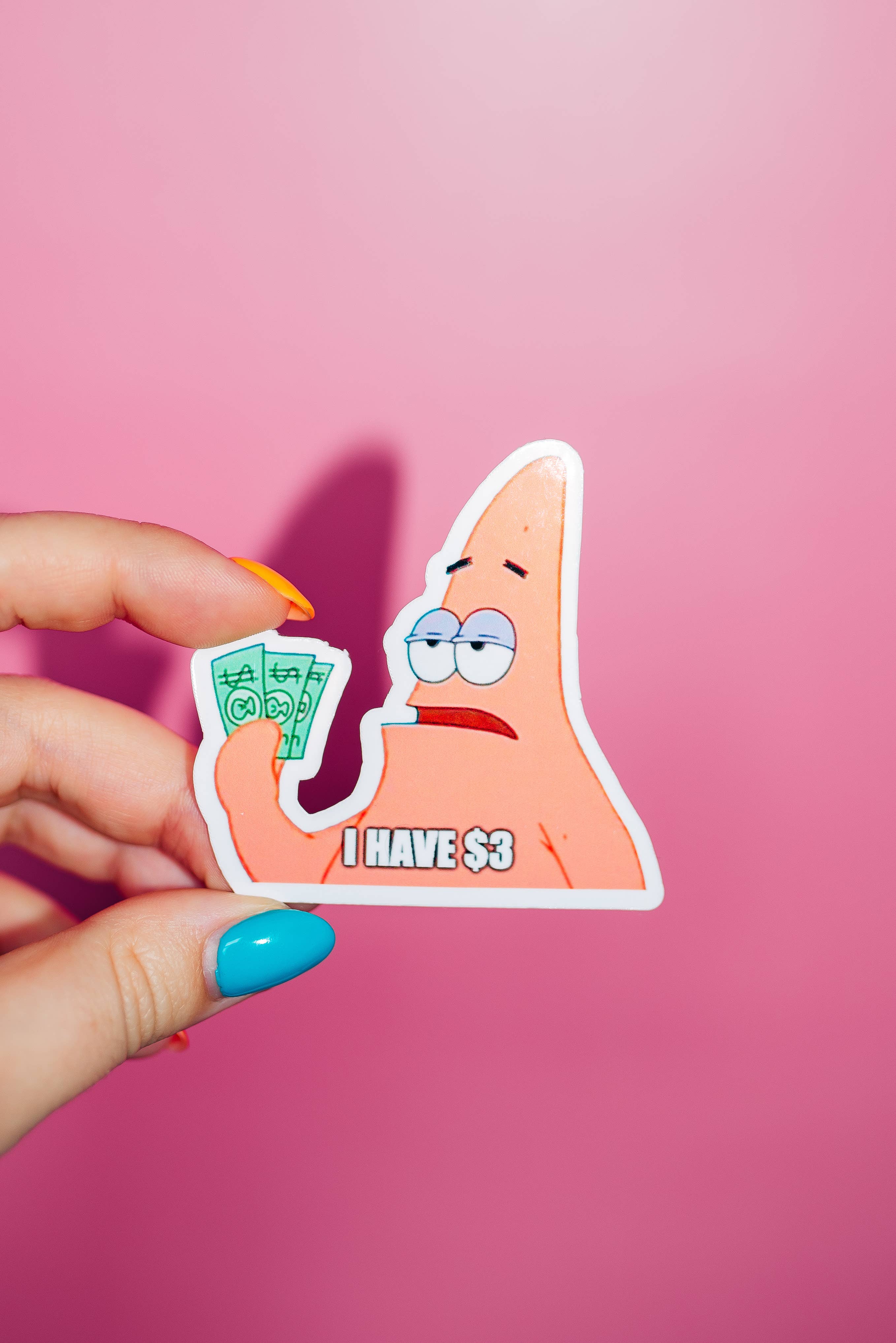 Patrick Star I Only Have $3 Sticker, Spongebob Squarepants – More Than ...