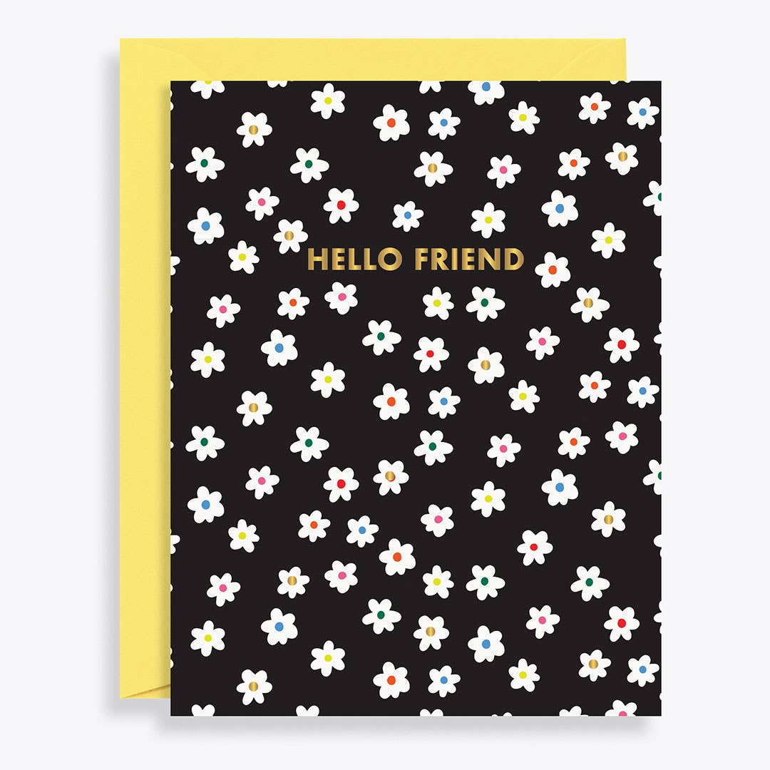 "Hello Friend" Foiled Greeting Card – More Than Words