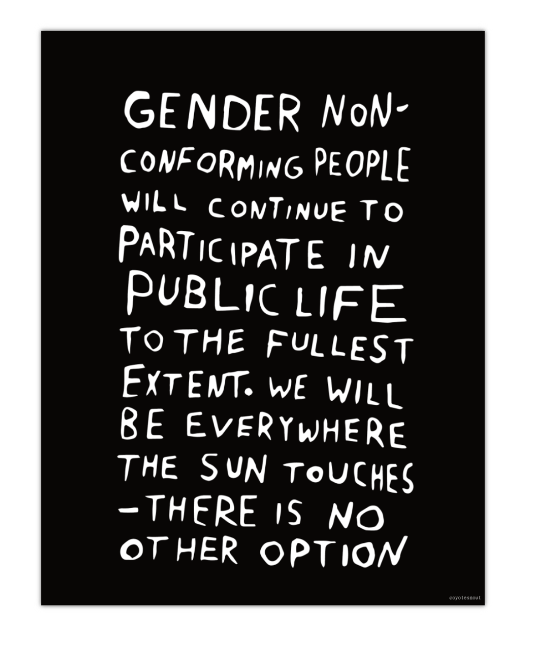 4" Vinyl Sticker - Gender non-conforming people... – More Than Words