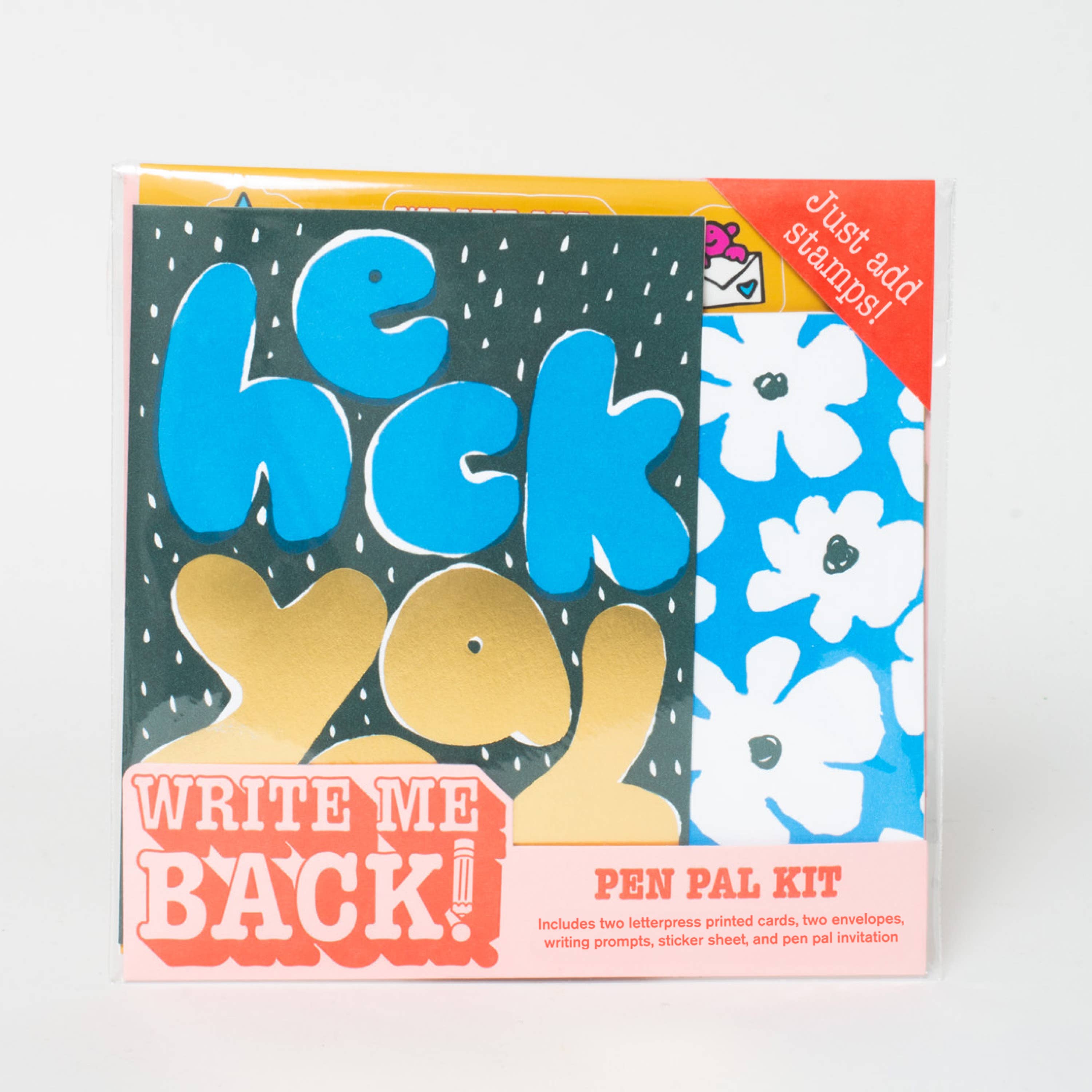 Write Me Back: "Heck Yeah + Flower" Letter Writing Pen Pal Kit – More ...