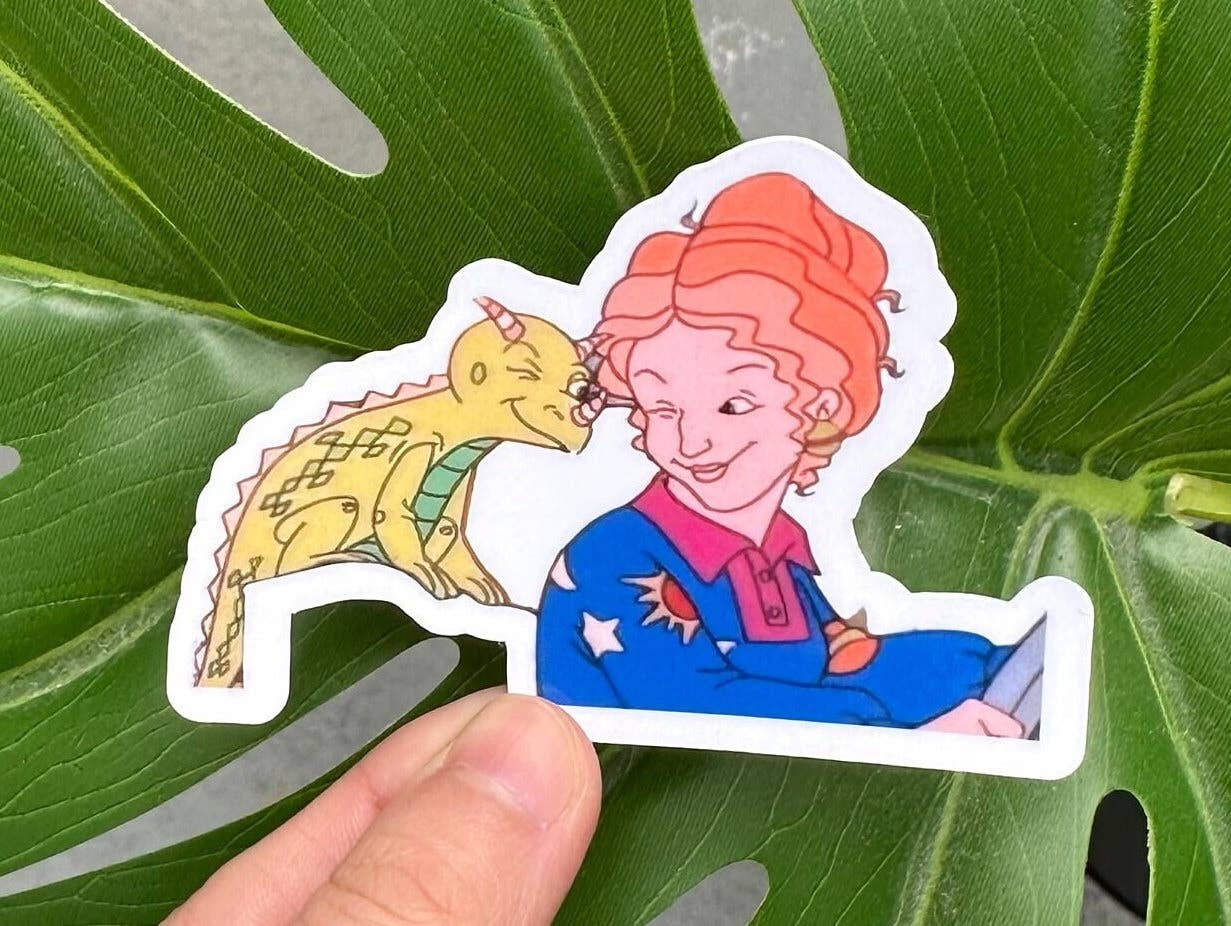 Ms.Frizzle Magic School Bus Sticker, 90s TV Show, Throwback – More Than ...