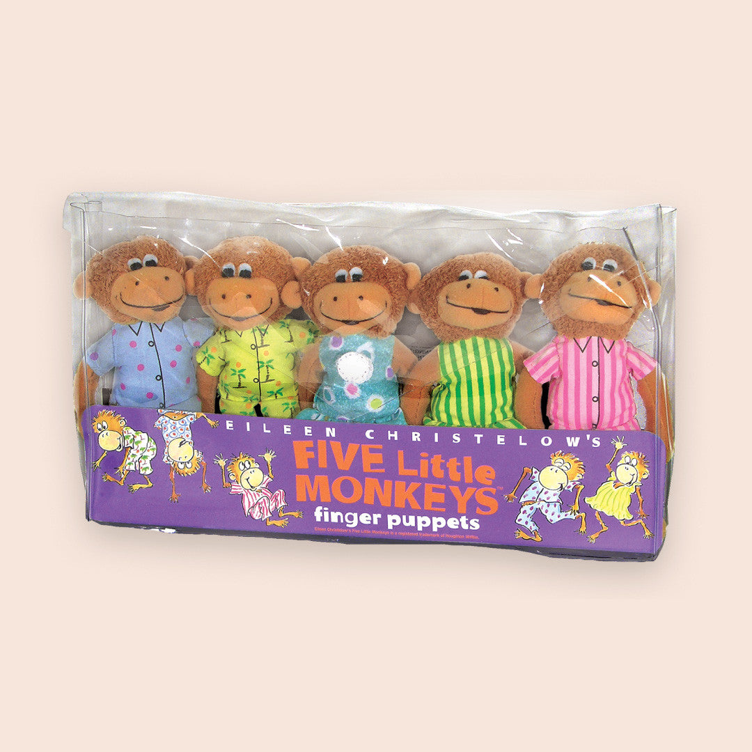 "Five Little Monkeys" Finger Puppet Playset – More Than Words