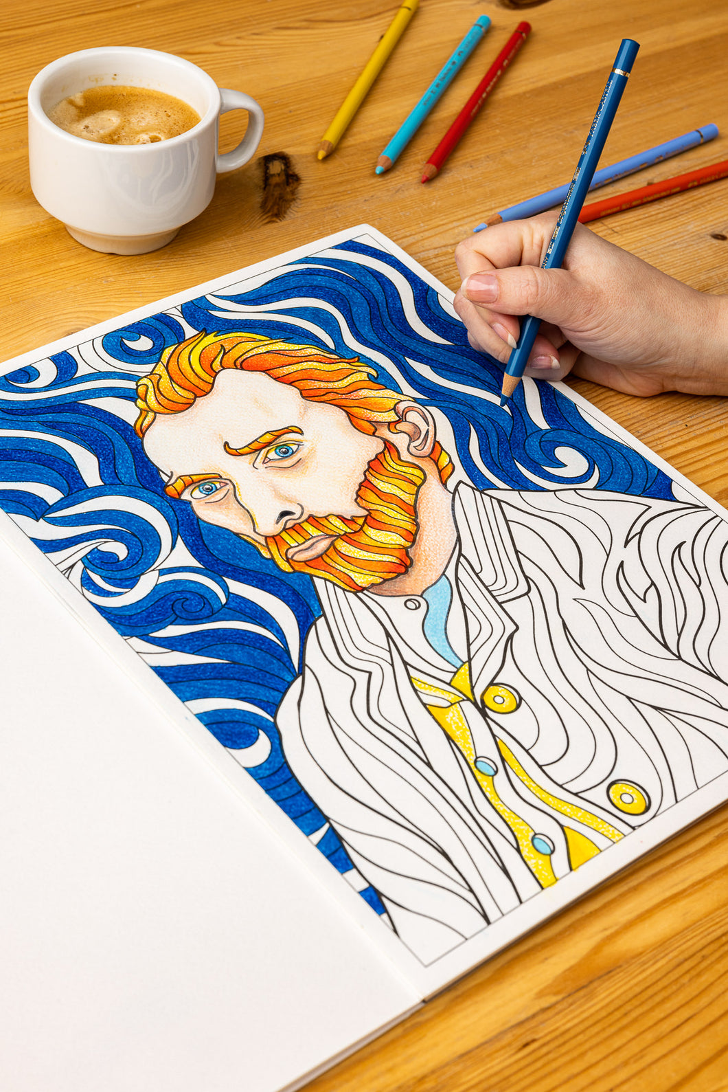 vincent van gogh coloring book