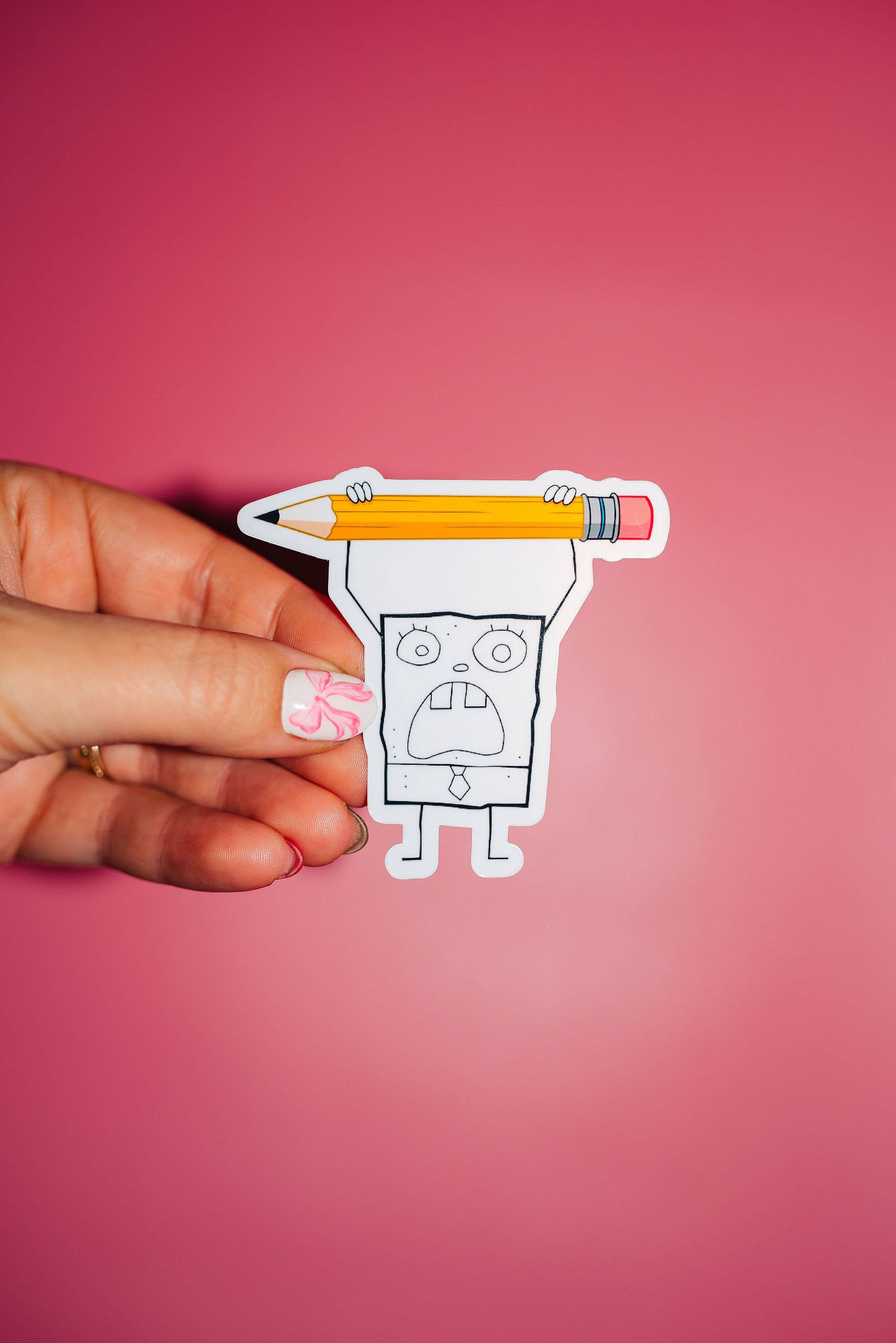 DoodleBob Sticker, Spongebob Squarepants, 90s Show, Pin – More Than Words