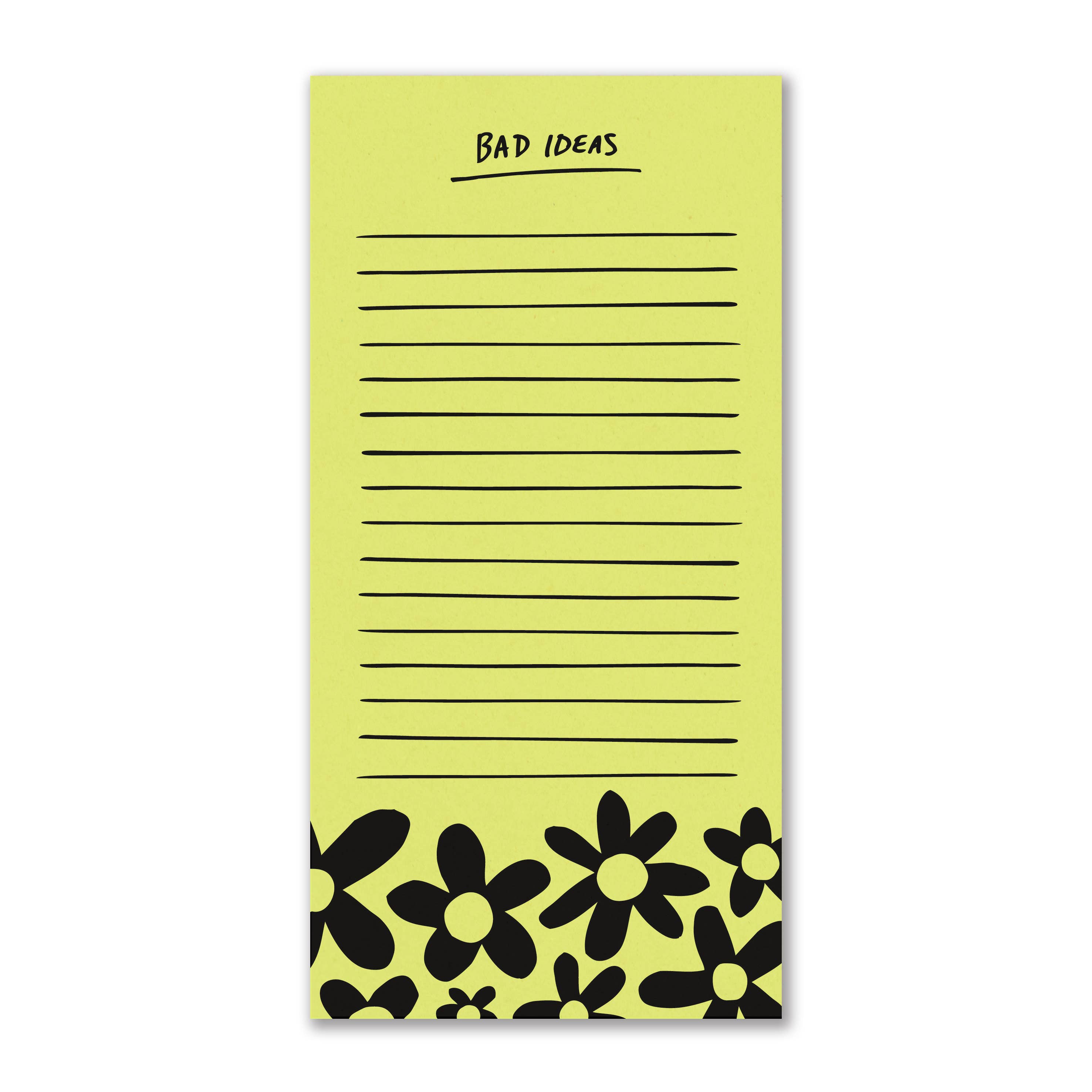 "Bad Ideas" Notepad – More Than Words