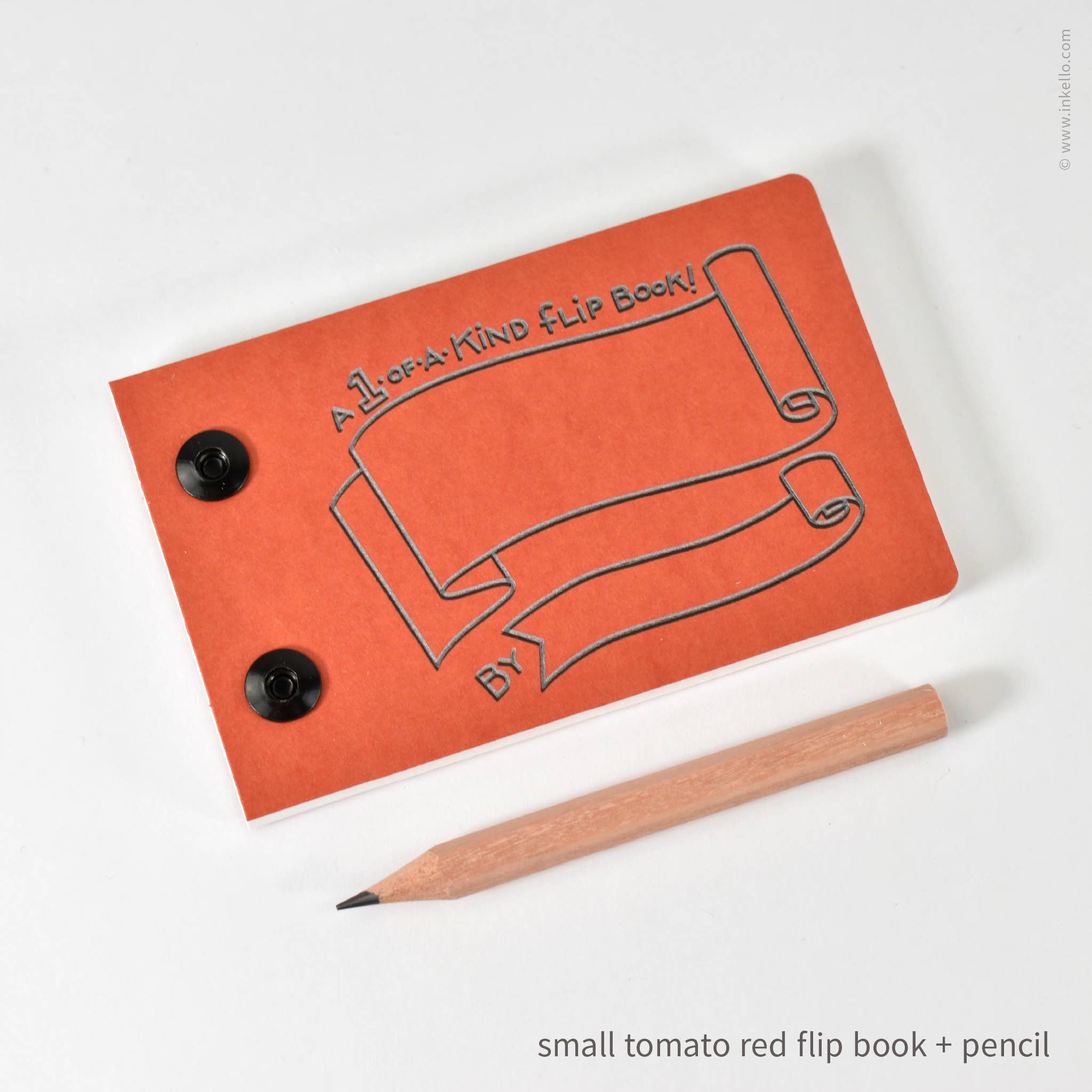 Draw-Your-Own Flip Book + Pencil (Tomato Red) – More Than Words