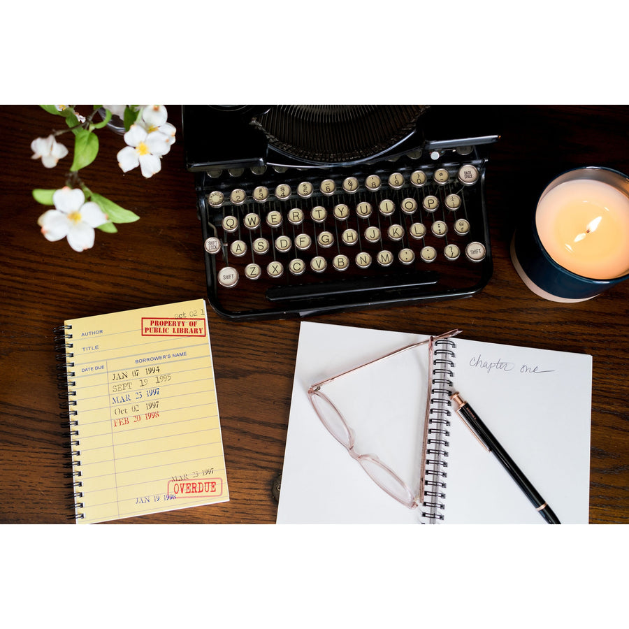 "Vintage Library Card" Notebook – More Than Words