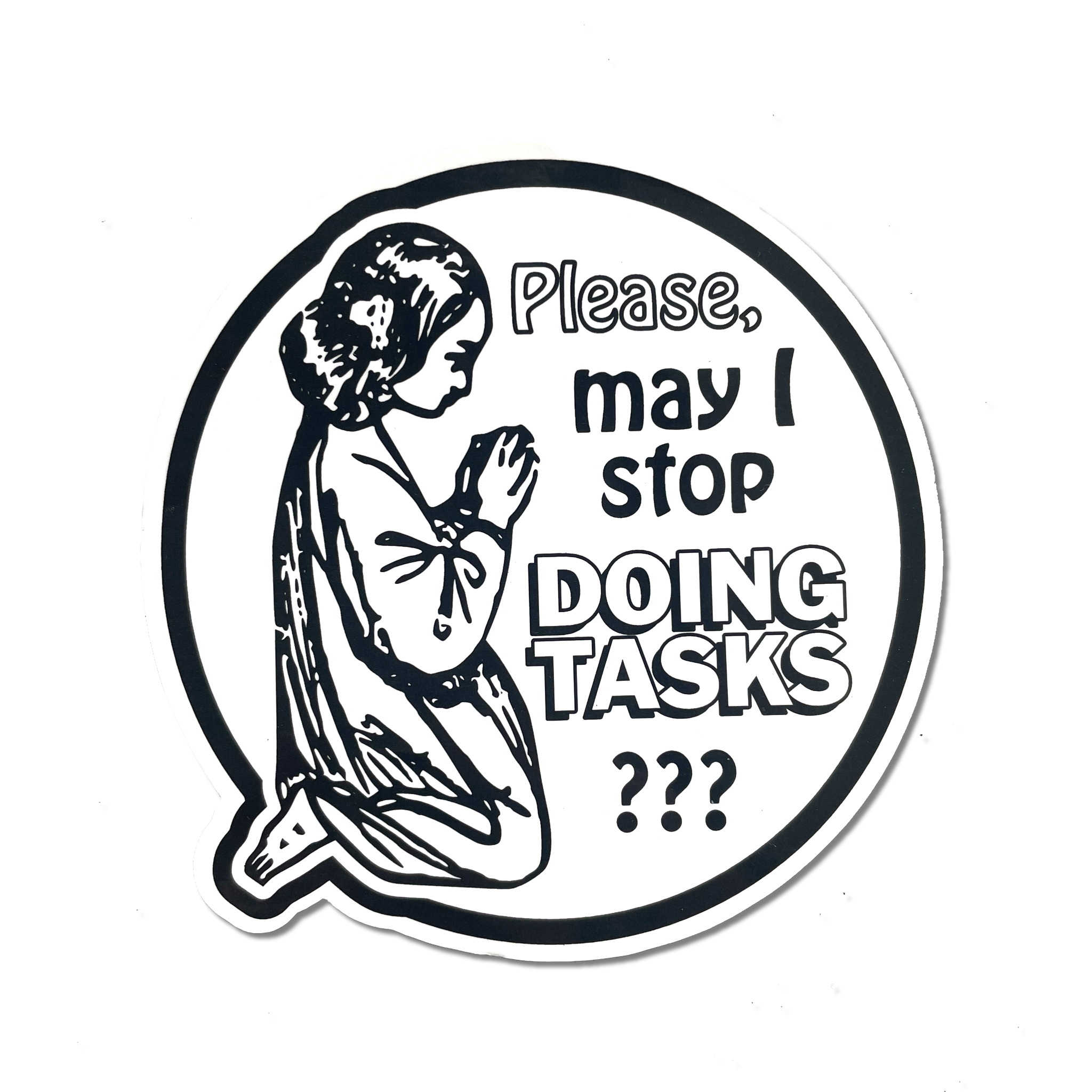 "Doing Tasks" Sticker – More Than Words