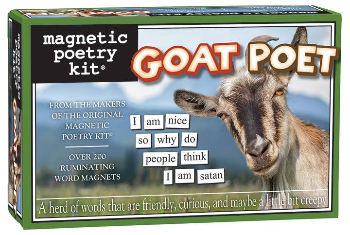 "Goat Poet" Magnetic Poetry Kit – More Than Words