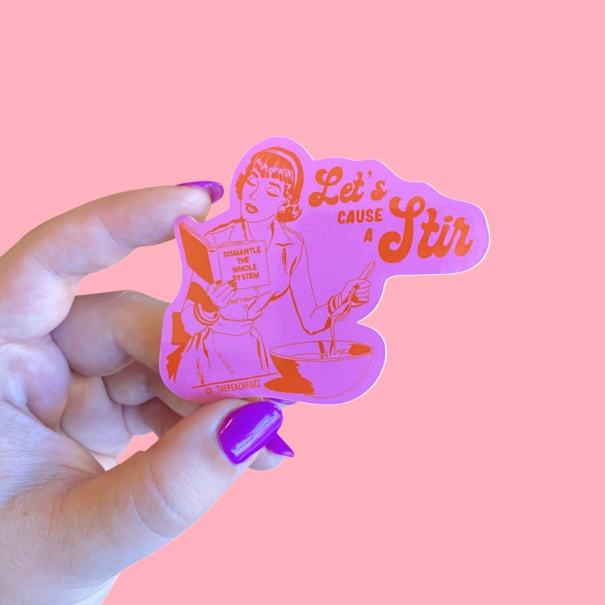 "Let's Cause A Stir" Sticker – More Than Words