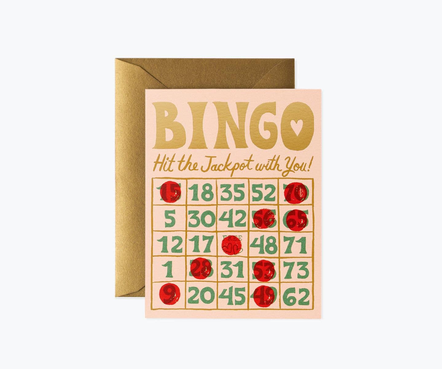 "Bingo" Foiled Greeting Card – More Than Words
